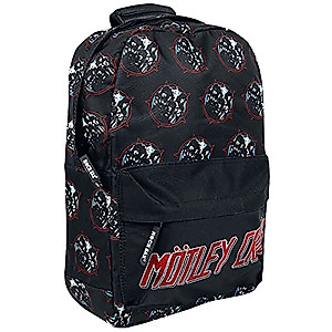 Motley Crue Backpack Bag Heavy Metal Power Band Logo Official Rocksax Black