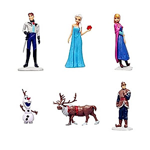 6pc the new cartoon figurines party cake decoration Topper Cake Toy Doll princess cake topper