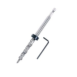 AUTOTOOLHOME 1/4 inch Hex Shank Pocket Hole Drill Bit Replacement Twist Step Drill Bit with Depth Stop Collar for Manual Pocket Hole Jig System Drill Guide Woodworking Tools Accessories
