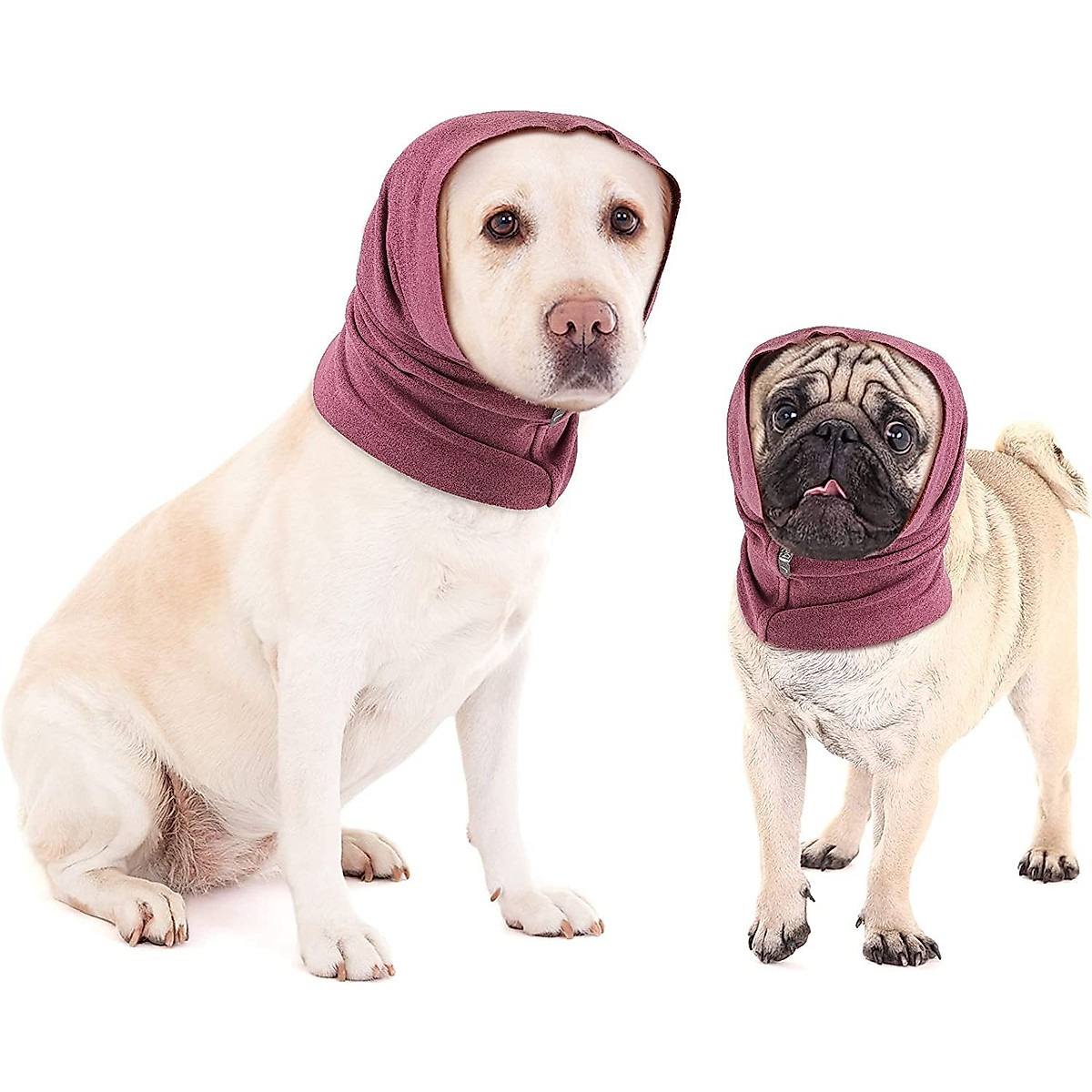 Dog Ears Cover for Bathing Drying and Grooming, Pet Hood for Anxiety Relief and Calming, Dog Ear Protector, Snood and Head Wear(Medium)