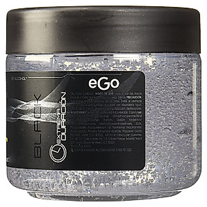 Hair GEL For MEN eGo Black (450ml) / Male Fragrance Extra STRONG -Pack of 2