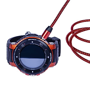 Charger Cable for Casio G-Shock G-Squad PRO GSW-H1000 and WSD-F21HR/WSD-F30/WSD-F20/WSD-F10/Protrek-WSD Series