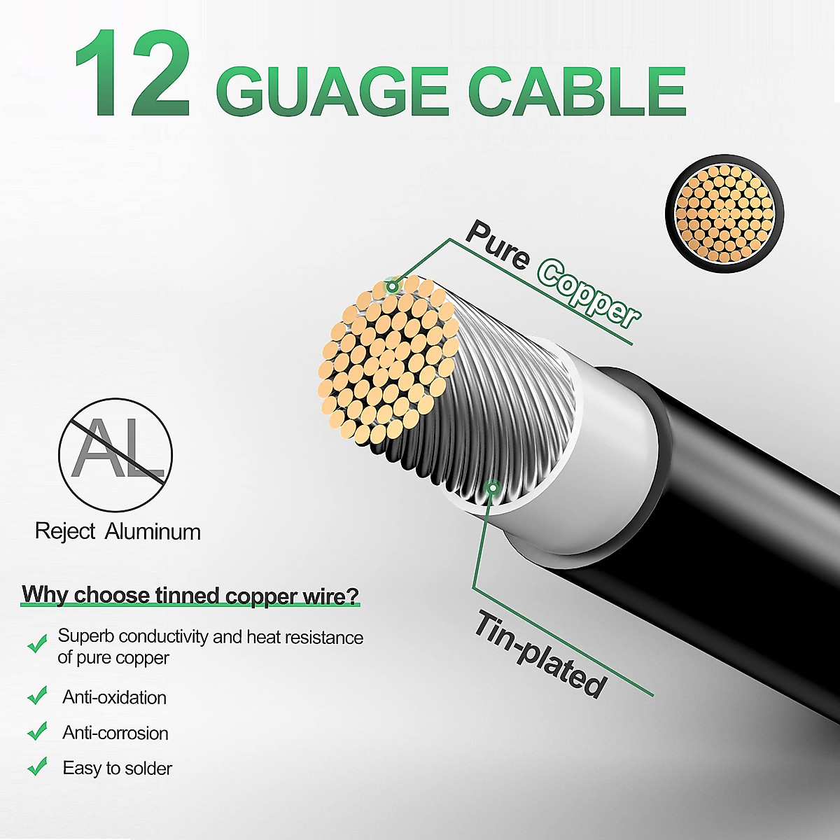 OYMSAE SAE Power Socket Sidewall Port Quick Connect Solar Panel Flush Mount Connector Plug Cable 12AWG SAE Connector Cable with 8 Screws for Solar Generator Battery Charger (2 Pack)