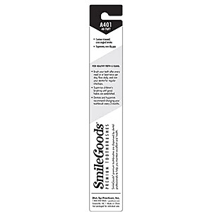 Practicon SmileGoods A401 Toothbrush, 40 Tuft, Soft Bristle, Individually Packaged Toothbrushes, Assorted Colors, Bulk Pack of 72