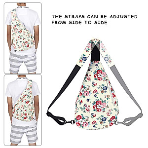 GLOSSYLED Perselief Unisex Waterproof Sling Bag Multifunction Crossbody Bag for Girls