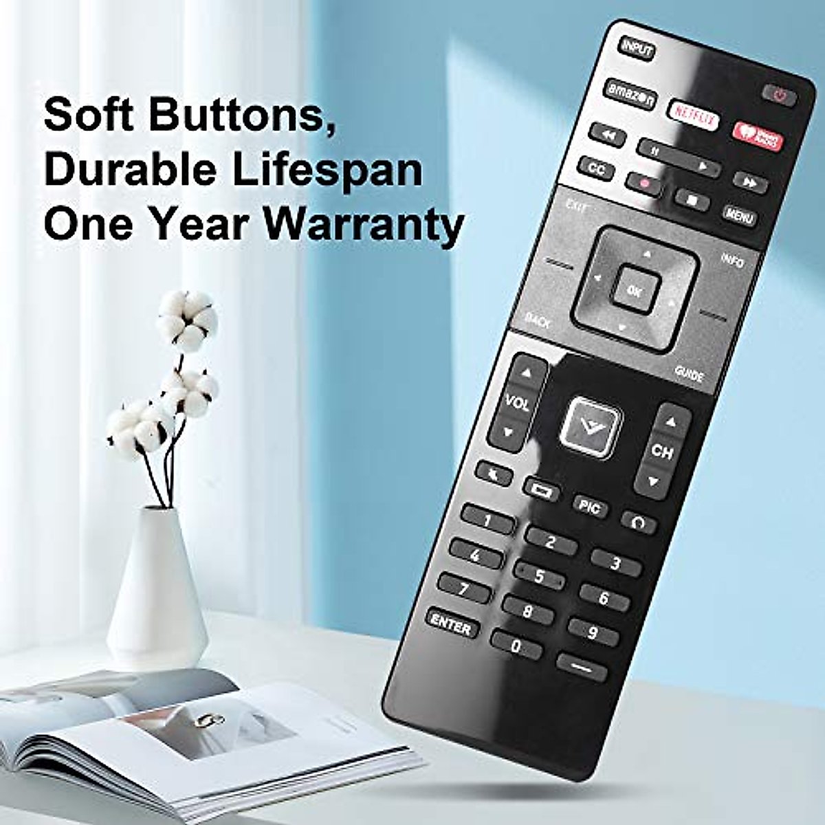 New XRT122 Remote Control for VIZIO Smart TV D40-D1 D40U-D1 D55U-D1 D58U-D3 D60-D3 D65U-D2 E32-C1 E32H-C1 E40-C2 E40X-C2 E43-C2 E48-C2 E50-C1 D40F-E1 E55-C1 E65-C3 E65X-C2 E70-C3