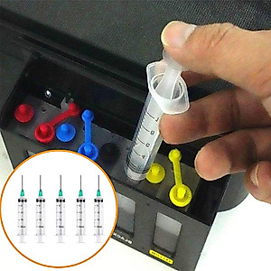 100Pcs 10ml Syringe with 20Ga 1.5 inch for Scientific Labs,Liquids Refilling and Measuring,Individually Wrapped.