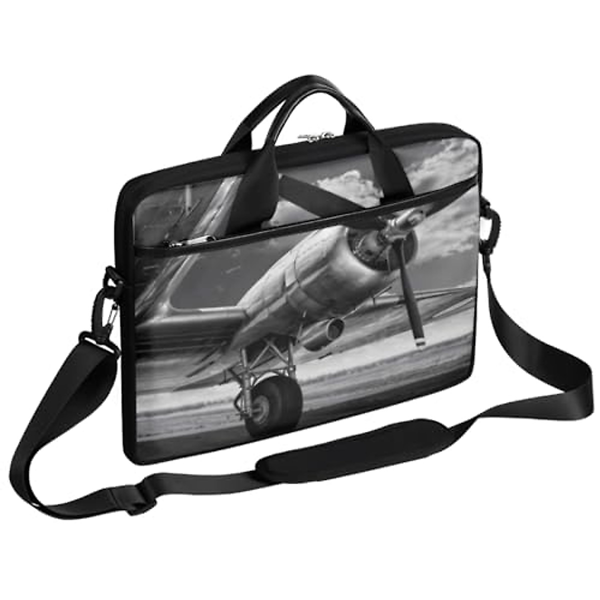 Airplanes Laptop Computer Bag Waterproof Shoulder Messenger Bag 13-15 inch Durable Laptop Tote Bag with Shoulder Strap Handle Lightweight Crossbody Briefcase