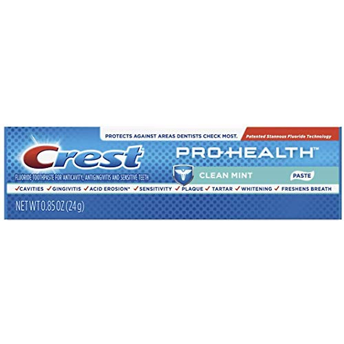 Crest Toothpaste, Pro Health Clean Mint Paste, Travel Size (0.85 oz) - Pack of 12