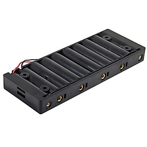 12v aa Battery Holder, 10 AA Battery Holder with Wire Leads 1.5V for LED Lights