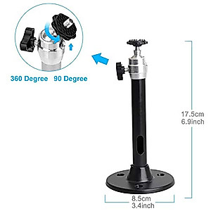 YiePhiot Mini Ceiling Wall Projector Mount Stand Compatible with QKK, DR.J, DBPOWER, Anker, VANKYO, AAXA, Jinhoo, PVO, TMY, AuKing and Most Other Mini Projector (175mm, Black)