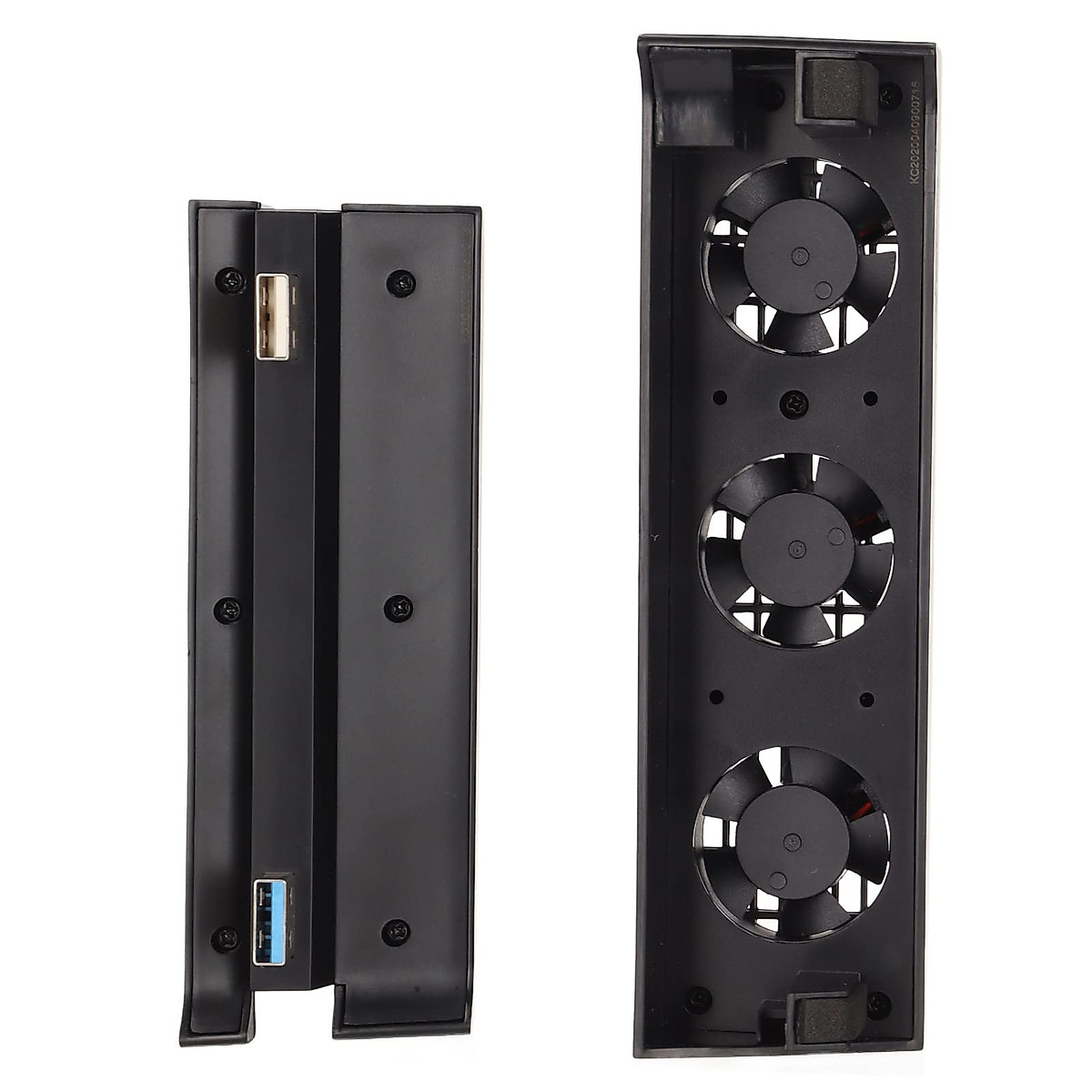 for PS4 Slim Cooling Fan and USB Hub Kit Game Console Automatic Temperature Cooling Fan USB Powered Adapter, Automatic Intelligent External Cooler for PS4 Slim Host