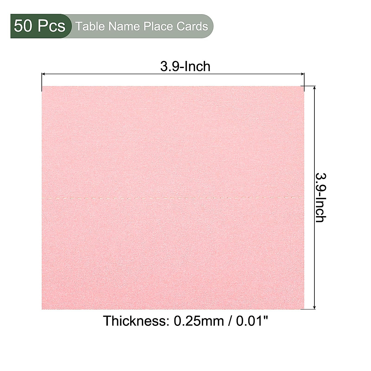 YOKIVE Place Cards for Table Setting, 50Pcs Name Cards Wedding Place Cards Table Place Cards Butterfly Blank Card for Wedding Reception Party,10x10cm, Pink