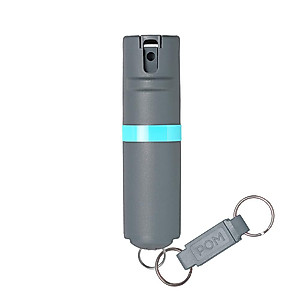 POM Pepper Spray Flip Top Keychain - Maximum Strength OC Spray Self Defenes - 25 Bursts, 10ft Range - Accurate Stream Pattern