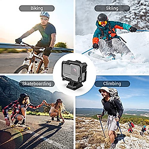 SmallRig Hero11 Cage / HERO10 Black Cage / HERO9 Cage for GoPro with 2 Cold Shoe Mounts for Mic and Led Video Light for GoPro Hero 11/10 / 9 Black 3083B