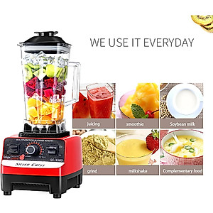 Heavy Duty Professional Blender, Peak 2200W Commercial Grade Bar Blender With 70Oz Container For Shakes, Smoothies, Ice Crushing, Frozen Fruits, Soups, Dry Grinding (White)