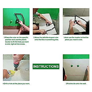 Amenitee Six-Sided Aluminum Alloy Angle Measuring Tool - Universal Opening Locator-Universal Ruler - Full Metal Multi Angle Measuring Tool-Upgraded Aluminum Alloy Ruler (six sides)