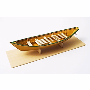 Model Shipways Lowell Grand Banks Dory 1:24 - MS1470CB - Wooden Model Ship Kit to Assemble - Level 1 Model Building Kit - Craft Kit for Adults - Includes All Tools Needed