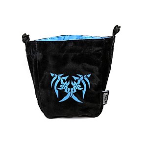 Reversible Large Microfiber Dice Bag – Self Standing and Holds over 250 Polyhedral Dice with Drawstring Tie – Multiple Designs Available (Cthulhu)