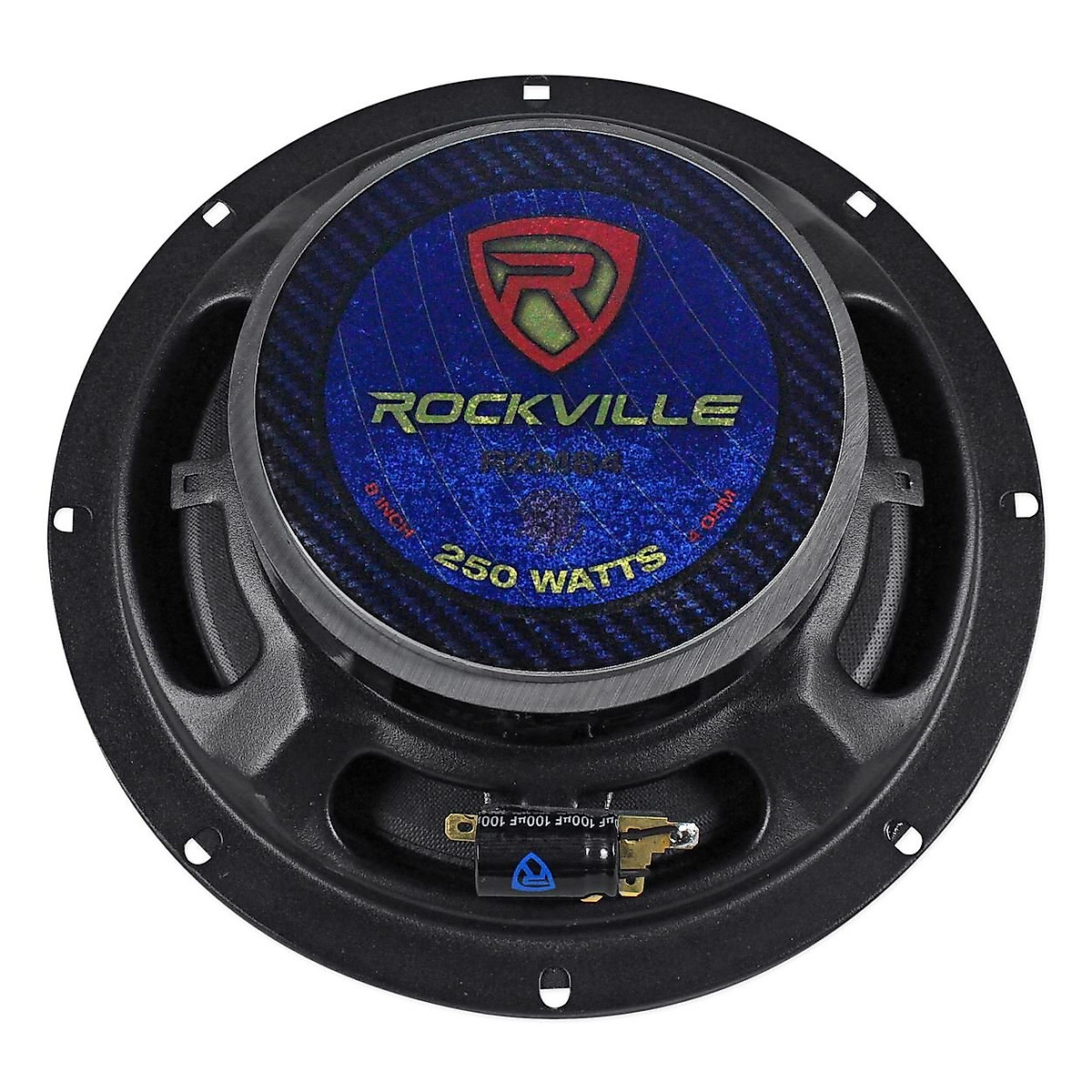 Rockville (8) RXM84 8" 2000w 4 Ohm Mid-Range Drivers Car Speakers, Mid-Bass