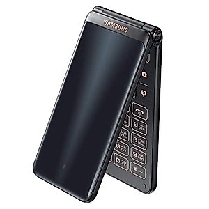 Samsung Galaxy Folder 2 (SM-G1650) 16GB Black, 3.8" Display, 8.0 MP, (GSM Only, No CDMA) Unlocked International Version , No Warranty