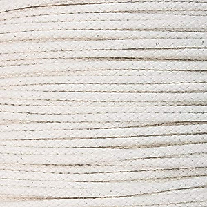 West Coast Paracord Diamond Braid Cotton Rope - All-Purpose Natural Sash Cord - Durable and Lightweight (250 Feet, 5/32 Inch)