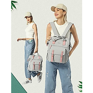 LOVEVOOK Laptop Backpack for Women, Teacher Nurse Bag Work Travel Computer Backpacks Purse,Daypack