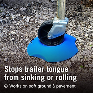 2 Trailer Wheel Chocks with Rope and Wheel Dock for Boat Trailer Travel Camper and RV Accessories Wheel Chocks for Travel Trailers and All Trailer Tires Wheeldock Tire Chock Blocks