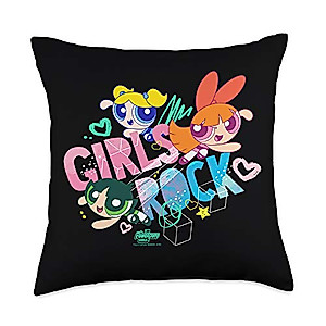 The Powerpuff Girls Girls Rock Throw Pillow, 18x18, Multicolor