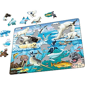 Larsen Puzzles Arctic Ice 75 Piece Children's Jigsaw Puzzle