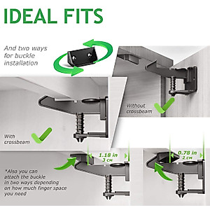 Universal Baby Safety Kit Vivi Kids – Complete Baby Proofing Kit – 28 Pieces – 12 Concealed Cabinet Locks, 8 Corner Protectors, 6 Plug Covers & 2 Door Finger Pinch Guards – Easy to Install with 3M