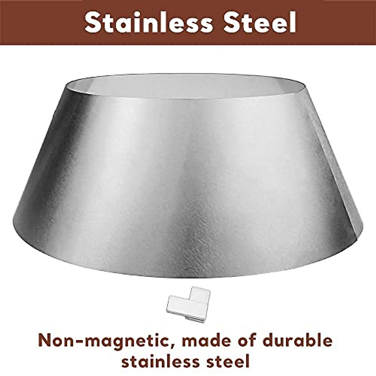 QuliMetal BBQ Whirlpool for Weber Kettle 22 26.75 Inches WSM, Big Green Egg, Kamado Joe, Weber Smokey Mountain Charcoal Briquet Holders, Stainless Steel BBQ Kettle Barbecue Charcoal Grill Accessories