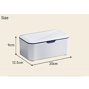 OopsMi Face Mask Dispenser Box Holder Storage Box. High Clarity Mask Case With Cover For Storing And Dispensing Personal Face Masks (Orange)