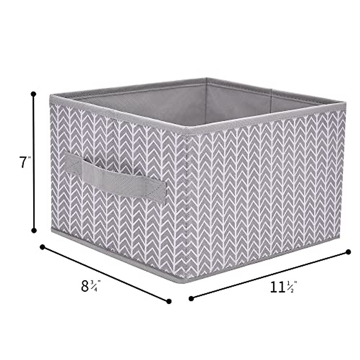 GRANNY SAYS Bundle of 3-Pack Closet Storage Boxes & 2-Pack Wicker Storage Baskets for Shelves