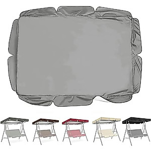 BTURYT Swing Chair Canopy Replacement, Swing Canopy Cover Rainproof Oxfords Cloth 2 and 3 Seater Swing Seat Replacement Awning Canopy Cover for Outdoor Patio Garden
