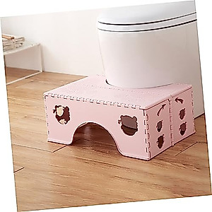 Footstool Black Foot Stool Potty Stepping Stool for Kids Black Footstool Potty Step Stool Adjustable Footstool Poop Stool Compact Toilet Stool Kids Step Stool Pink Aldult