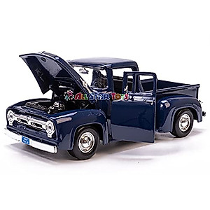 Imachine 1956 Ford F-100 Pickup Blue 1/24