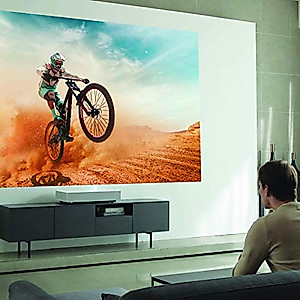 LG HU85LA Ultra Short Throw 4K UHD Laser Smart Home Theater Cinebeam Projector with Alexa Built-in, LG Thinq AI, The Google Assistant and LG webOS Lite Smart TV (Renewed)