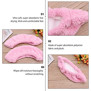 BESPORTBLE 2 Pairs Ice Skate Guards Elastic Skating Blades Covers Kids Plush Skate Shoes Blade Protector (Yellow Pink S)