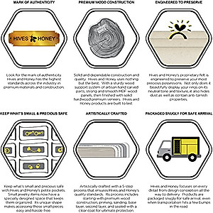 Hives and Honey "MALORY" Jewelry Armoire, Taupe Mist