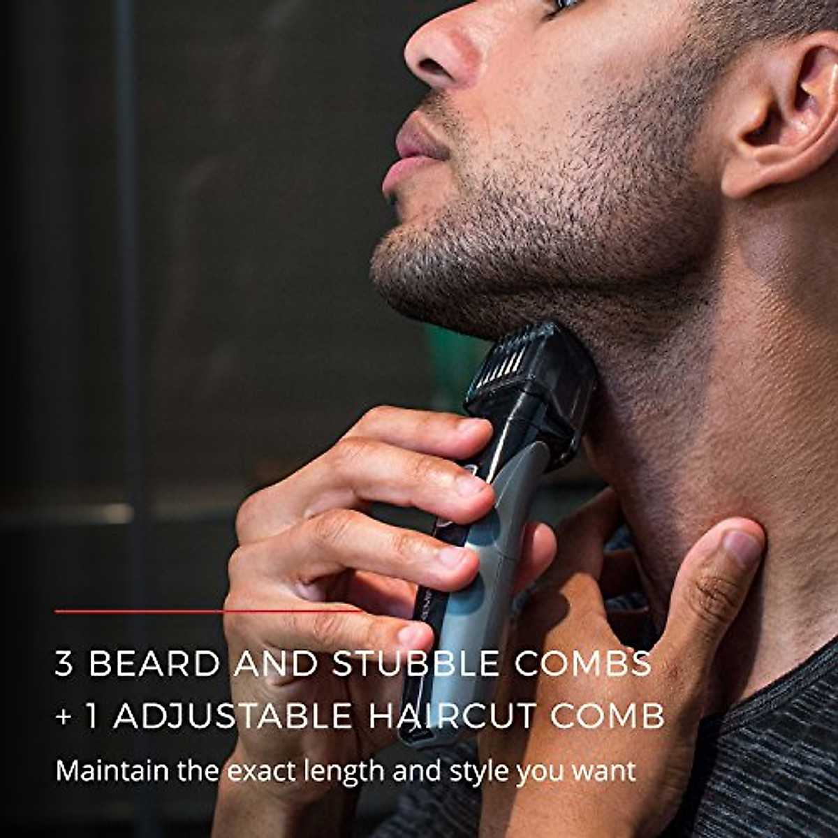 Remington Head to Toe Advanced Rechargeable Powered Body Groomer Kit, Beard Trimmer (10 Pieces), 6.3 Inch