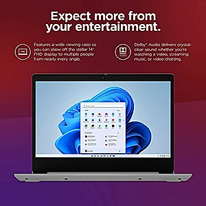 lenovo 14" FHD Ideapad 3 Newest Laptop, 20GB RAM, 512GB PCIe SSD,Intel Dual Core Processor(Up to 4.1GHz), WiFi, Webcam, Bluetooth, HDMI, Windows 11 S+ Accessories