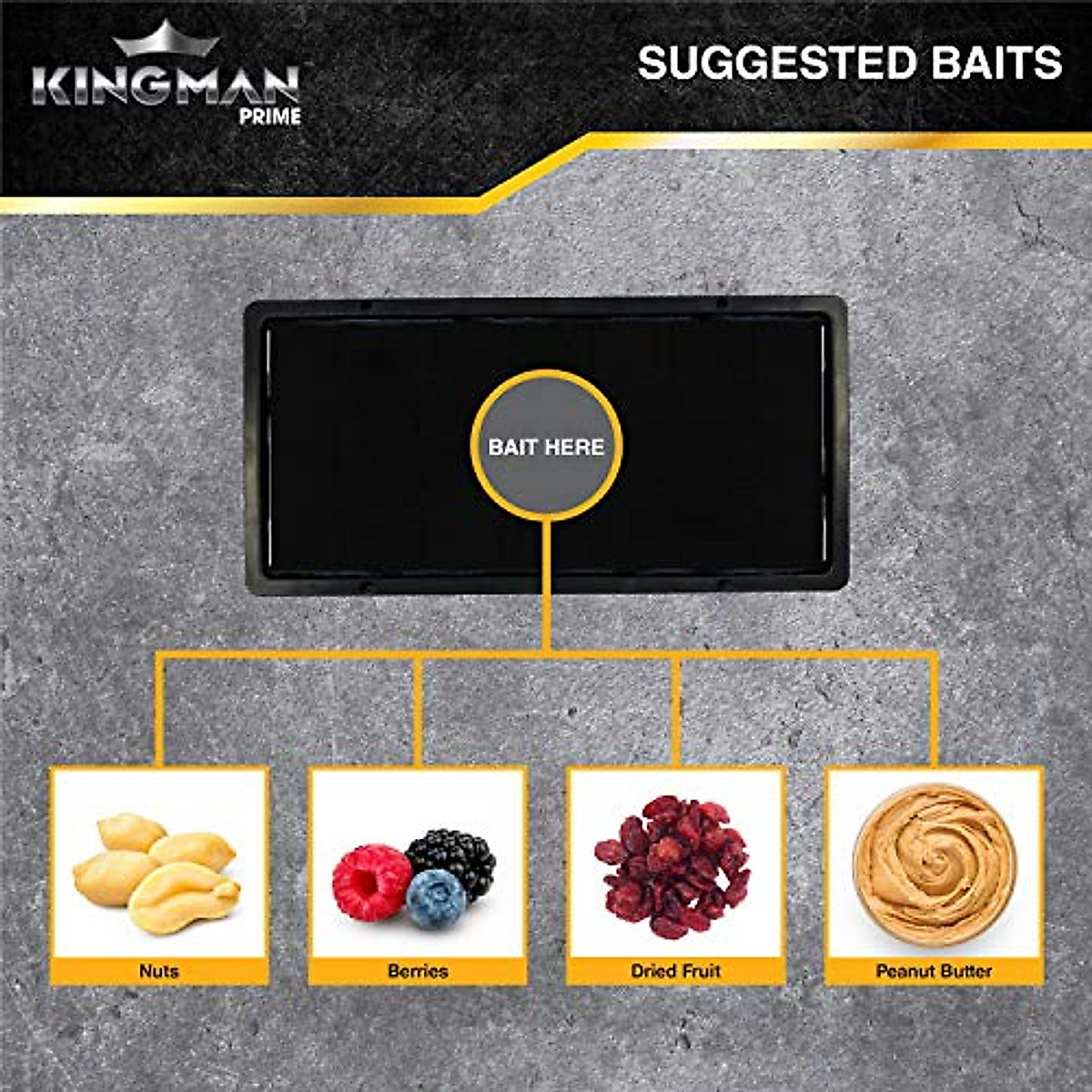 Kingman Prime Rat Mouse Rodent Pest Glue Trap (Large Size) Tray Heavy Duty (1 Pack/ 2 Traps) with Connectors