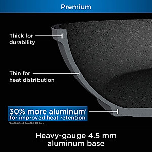 Ninja C30480 Foodi NeverStick Premium 8-Quart Stock Pot with Glass Lid, Hard-Anodized, Nonstick, Durable & Oven Safe to 500°F, Slate Grey