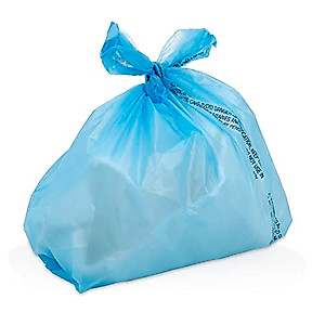 Nuby 100 Piece Disposable Diaper Sacks/Bags with Powder Scent, Blue