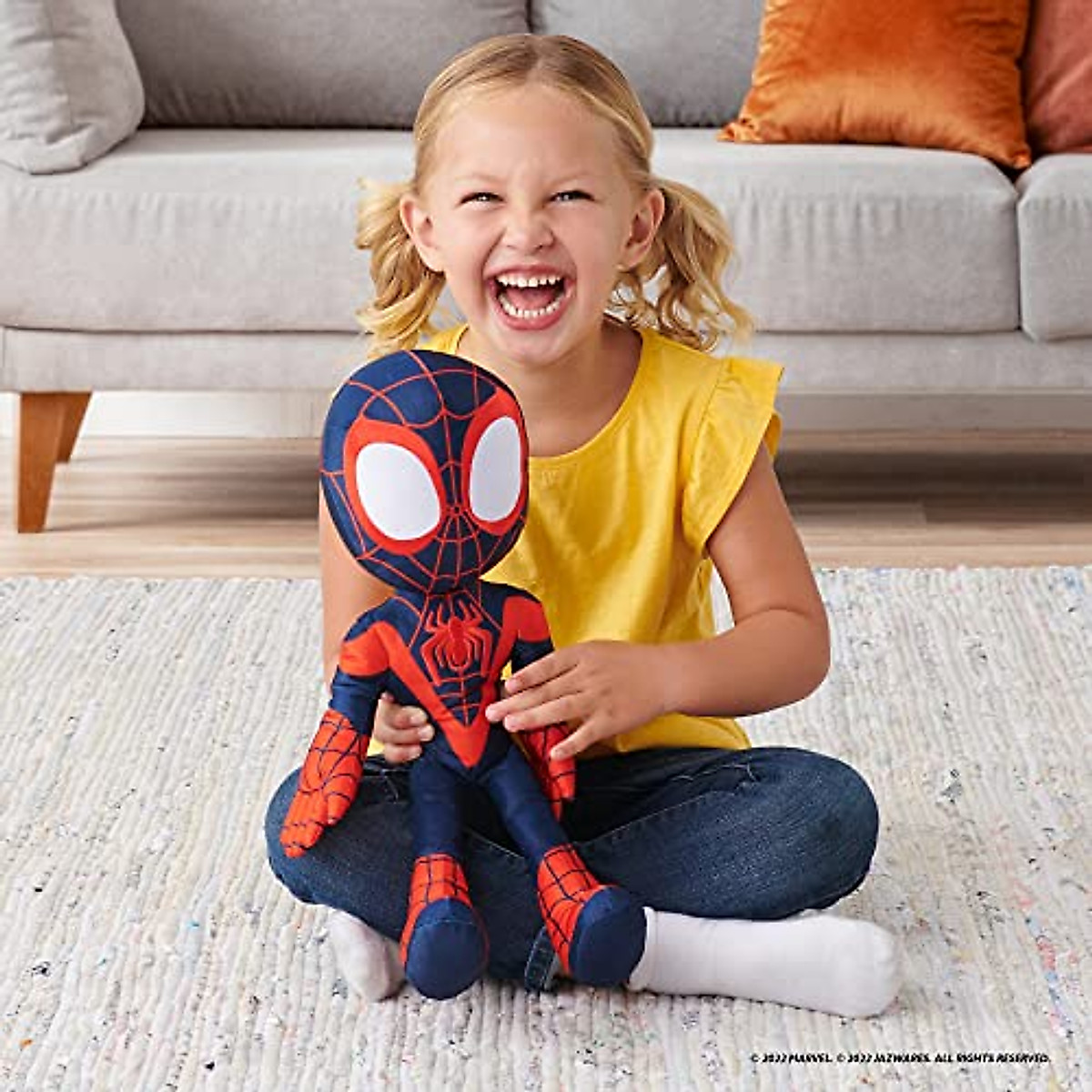 Spidey and his Amazing Friends Marvel's My Friend Miles Talking Plush - 16-Inch Miles Morales with Sounds - Toys Featuring Your Friendly Neighborhood Spideys