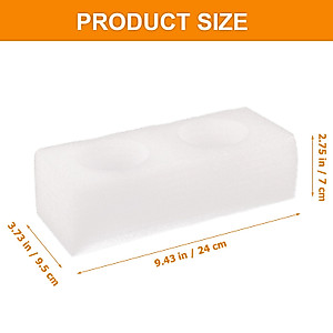 Cabilock 2pcs Takeaway Cup Holder Floating Drink Holder for Pool Coffee to go Carrier Bowl Racks Disposable Coffee Cups Coffee Cup Carrier Tray White epe Pearl Cotton Packing car take