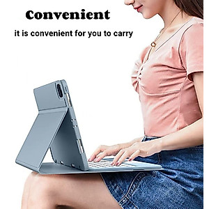 Touchpad Keyboard Case For Lenovo Tab P11 / Lenovo P11 Plus Case, Detachable Bluetooth Trackpad Keyboard Case for (Model: TB-J606F TB-J606X TB-J616F) (For Lenovo Tab P11 / Lenovo P11 Plus, Black)