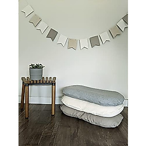 NoomiNest Baby Lounger Cover ONLY | 100% Waffle Cotton (Stone Gray)