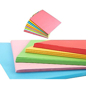 100 Sheets Colored Paper Printing Paper Copy Paper A4 Size Double Sided Lightweight Paper Construction Paper for Office School Statiionary Supply Art